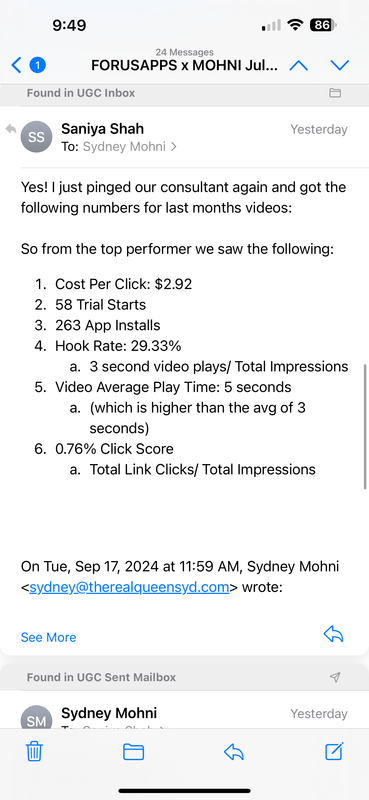 Sydney UGC portfolio